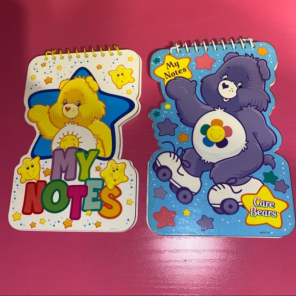Care Bears | Office | 2 Vintage Care Bears Notepads Funshine Bear Harmony Bear | Poshmark